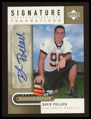 2005 Upper Deck Foundations #SF-DP David Pollack Signature Foundations ...