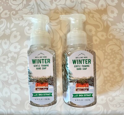 New GENTLE FOAMING HAND SOAPS Lot of 2 Bath & and Body Works Winter ...