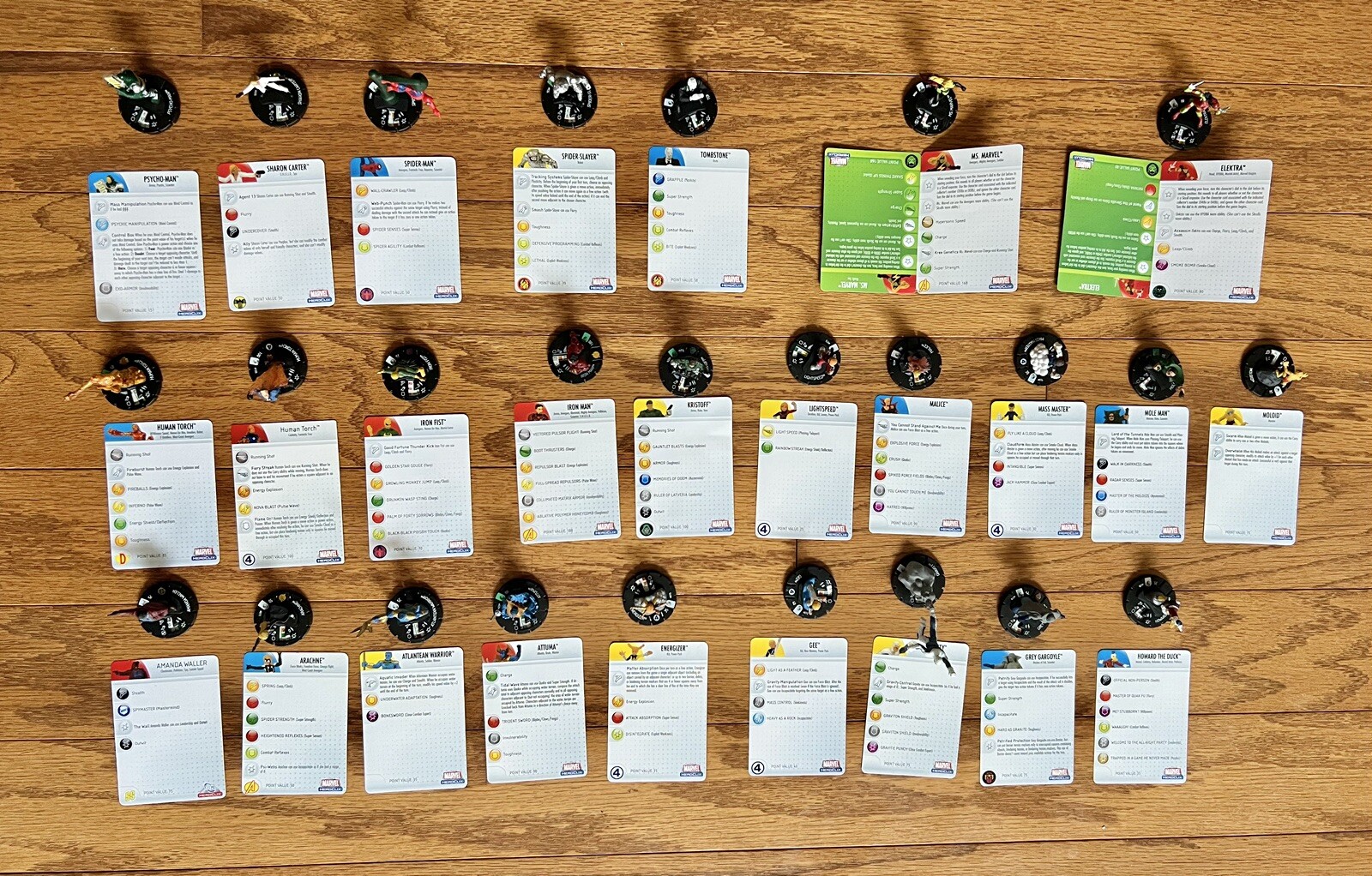 26pc Lot Heroclix Secret Invasion Figures Psycho Man Spider-Man Iron ...