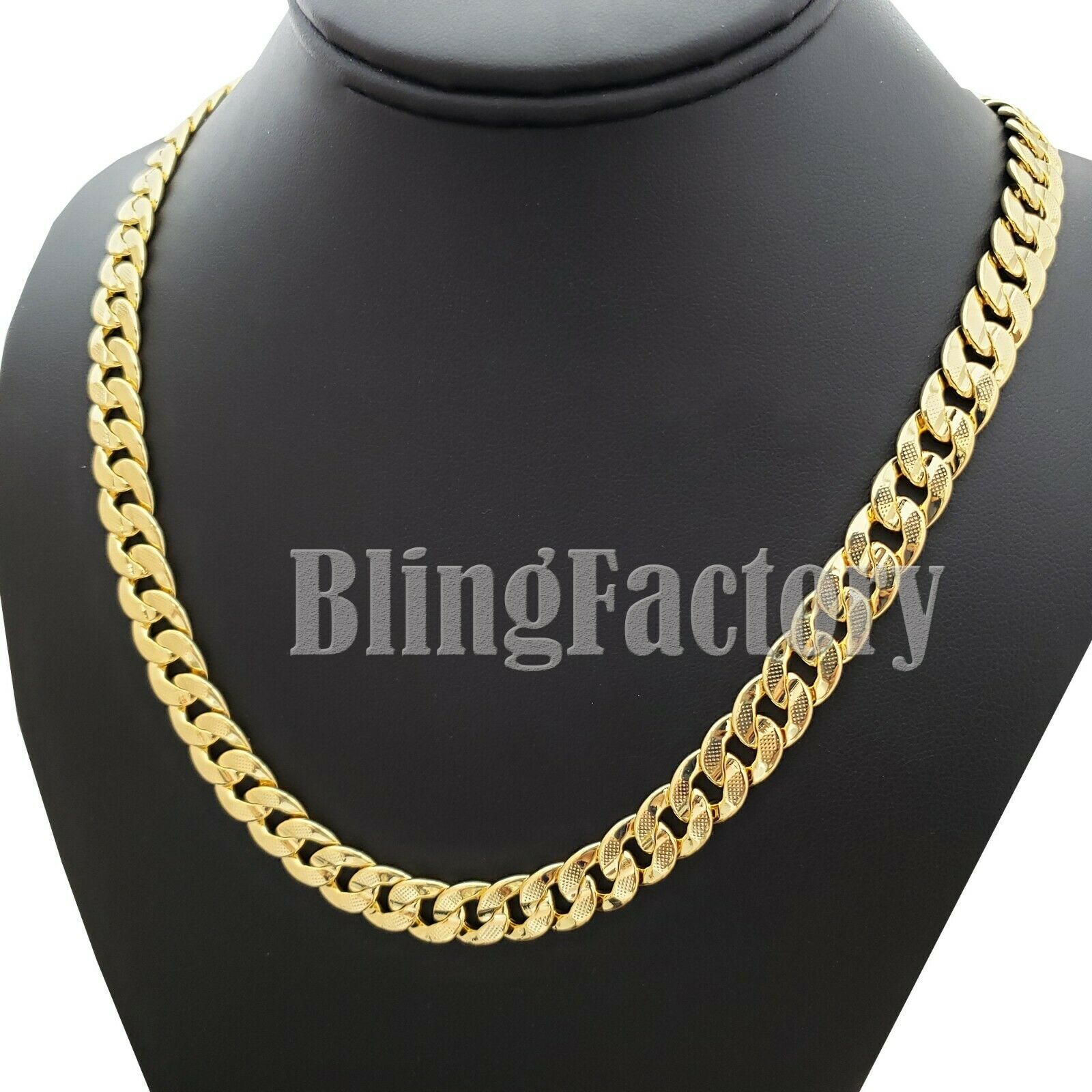 Gold Plated Cubic Zirconia Machine Gun & 14K Stamped Brass Cuban Chain ...