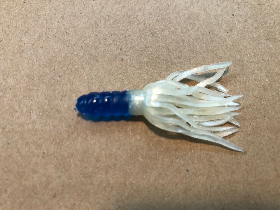 2" Solid Body Flared Skirt Crappie Tube Jigs, 100 pack, Choose Color ...