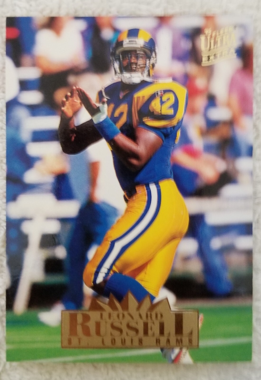 Leonard Russell St. Louis Rams 1995 Fleer Ultra Football Card #399 Mint ...