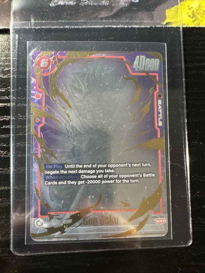 Dragon Ball Fusion World Son Goku FB04-129 SCR Secret Rare Alt English ...