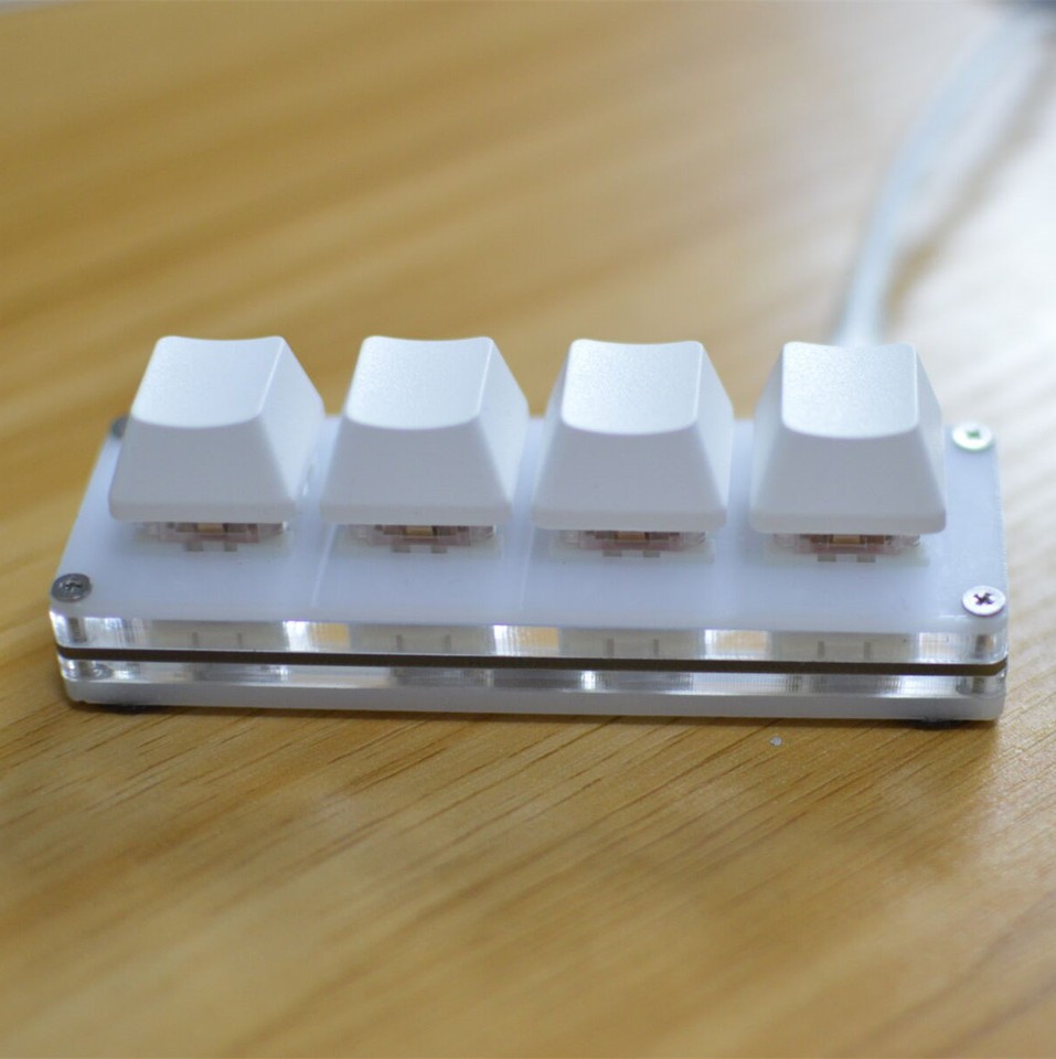 4-Key HID Mechanical Keyboard Gaming Drawing Switch Custom Programming ...