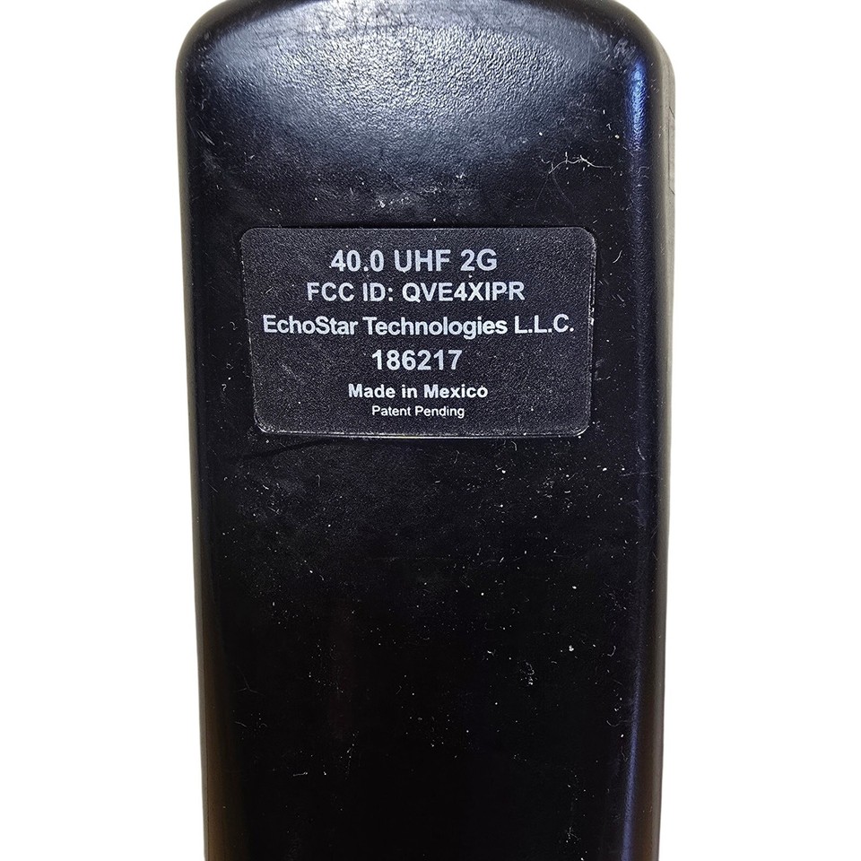 DISH NETWORK 40.0 UHF 2G DVR REMOTE CONTROL Model satellite receiver ...