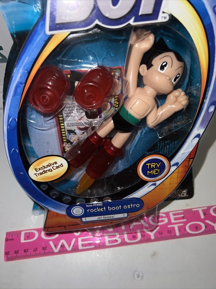 "Astro Boy Rocket Boot Jet Flames"W/ Trading Card~Light up Boots~New ...