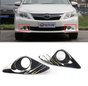 FITS FOG 2012-2014 TOYOTA CAMRY LAMP COVER W/HOLE W/CHROME LEFT
