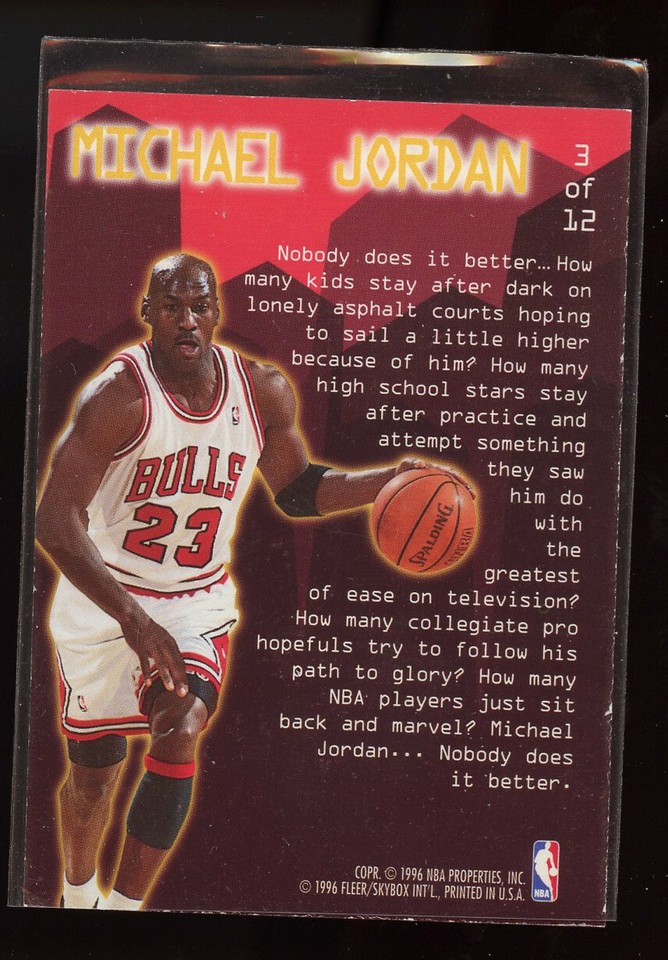 1995-96 Fleer Ultra - Jam City #3 Michael Jordan | eBay