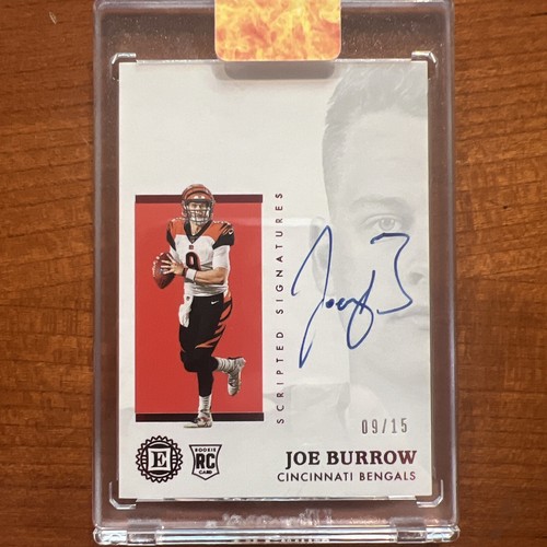 Joe Burrow 2020 Panini Encased RC Signatures Auto 9/15. Jersey/number ...