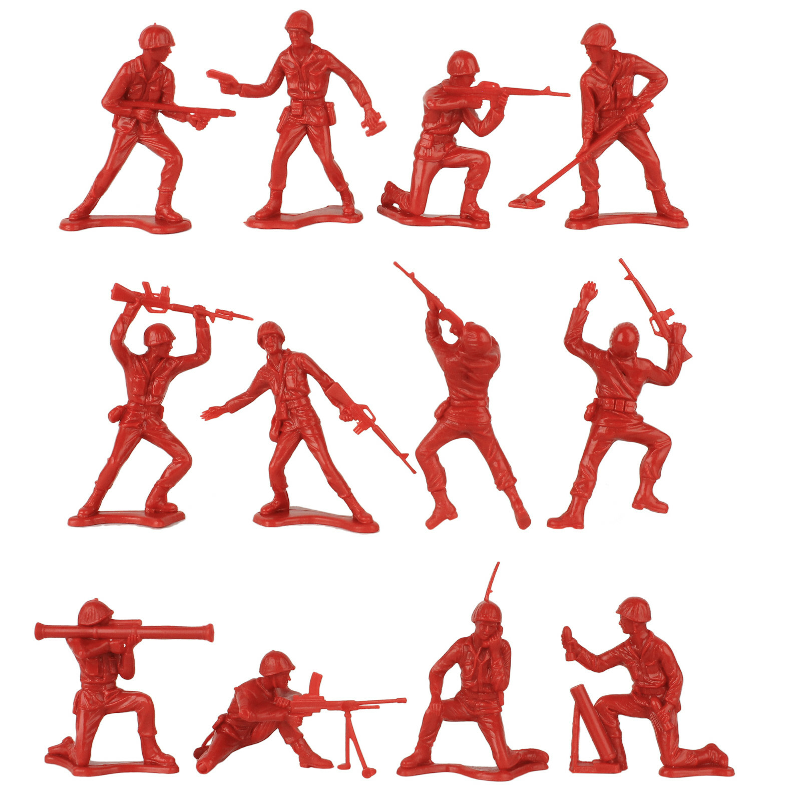 TimMee Processed Plastic Army Men Red White & Blue Tim Mee Toy Soldier ...