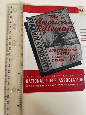 Vintage 1940's NRA Form For The American Rifleman Magazine Ad#24714 | eBay