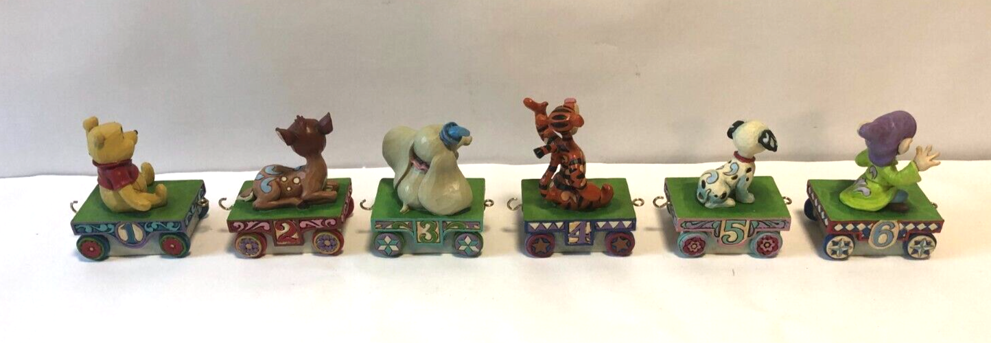 Lot of 6 Disney Traditions Jim Shore Birthday Train Set Age 1 to 6 ...