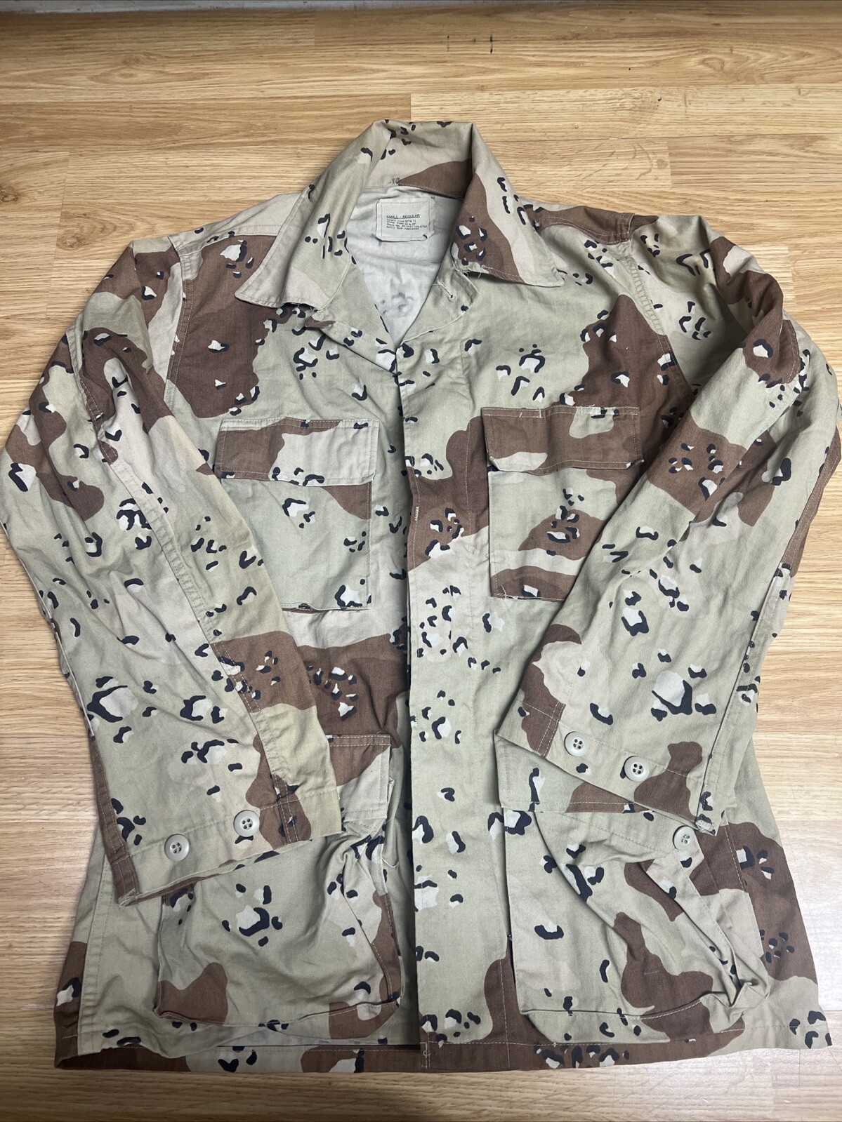 US Army Desert Storm Chocolate Chip Camo Combat Coat Small/Reg | eBay
