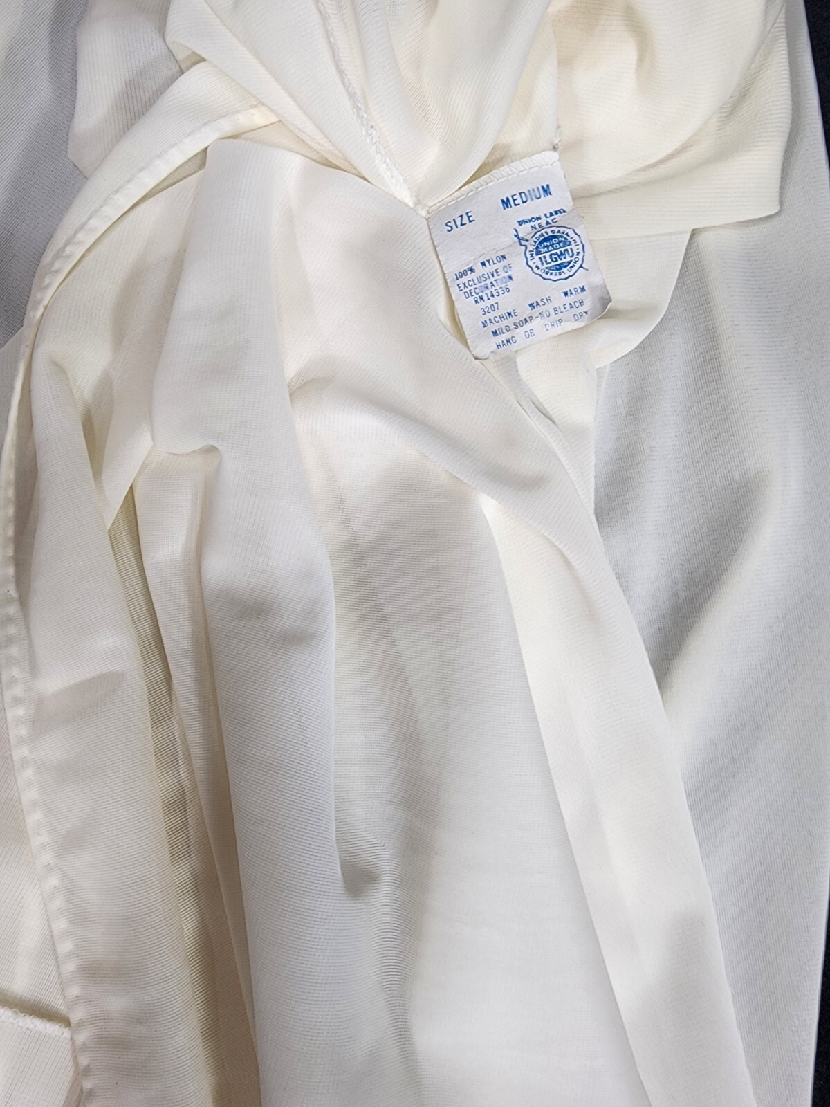 Vintage 50's 100% Nylon lace long nightgown peignoir … - Gem