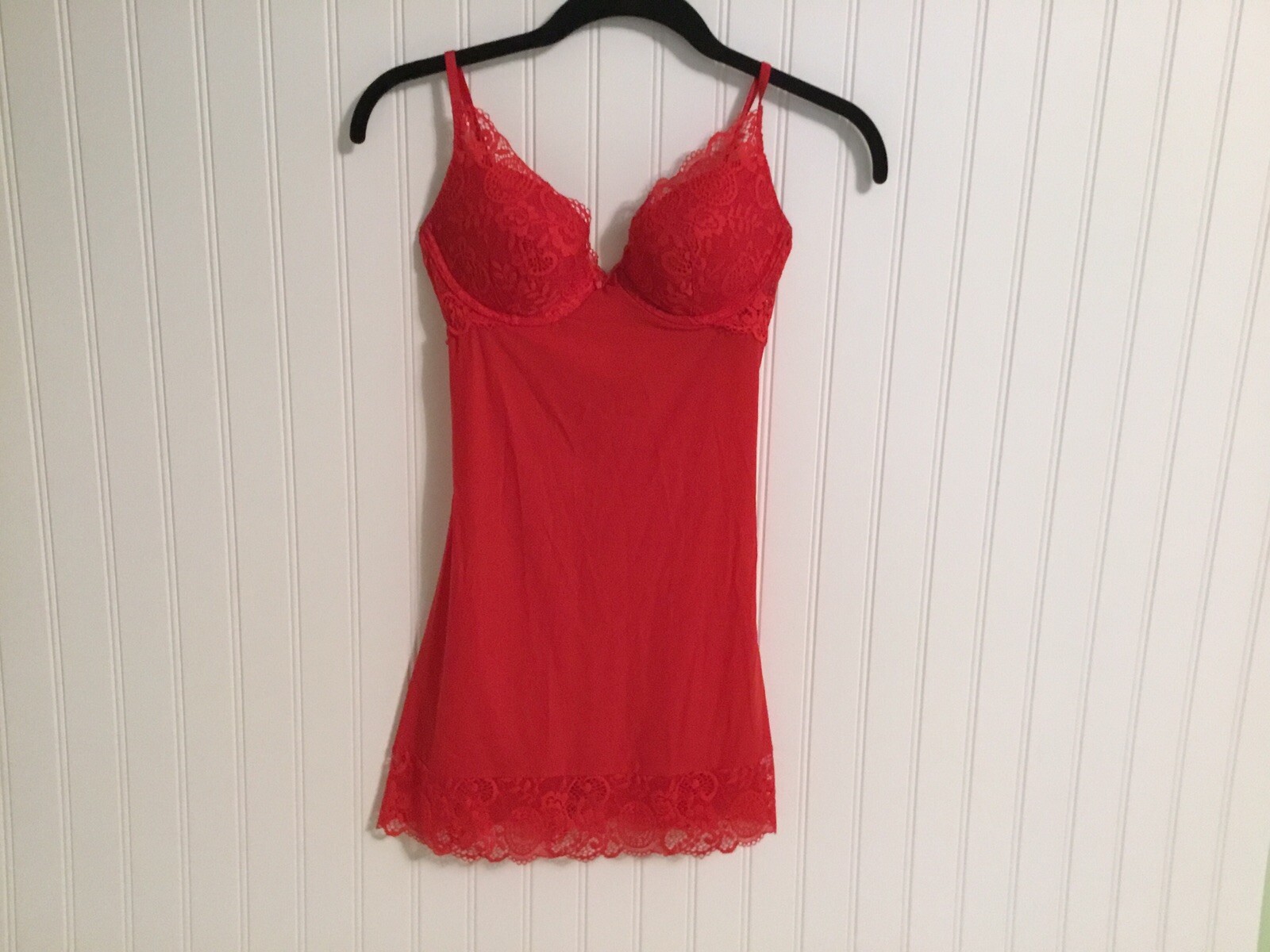 Victoria's Secret silver label Red Lace Teddy Linger… - Gem