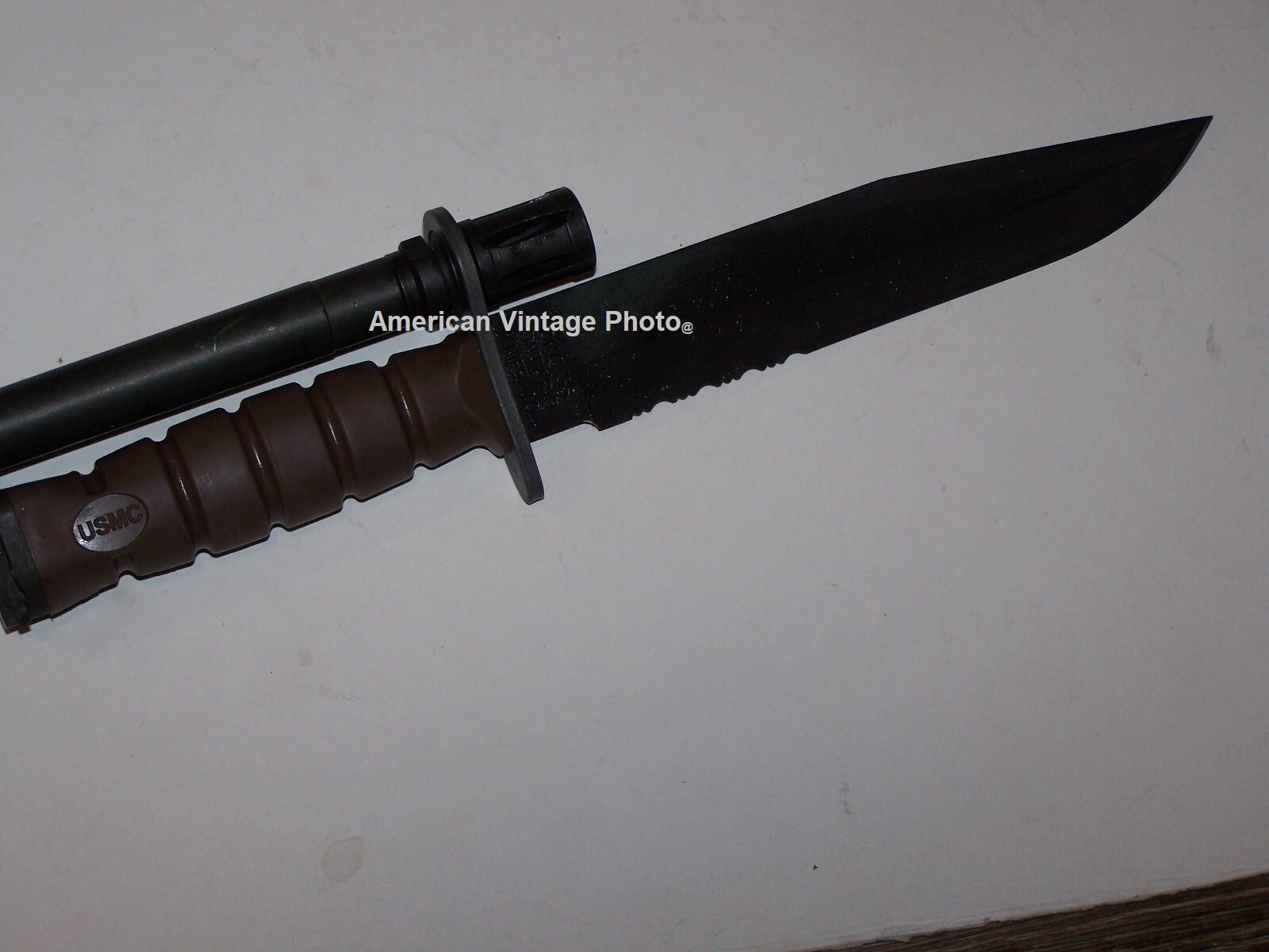 OKC-3S Knife Bayonet & Scabbard USMC Ontario Knife Company Genuine ...