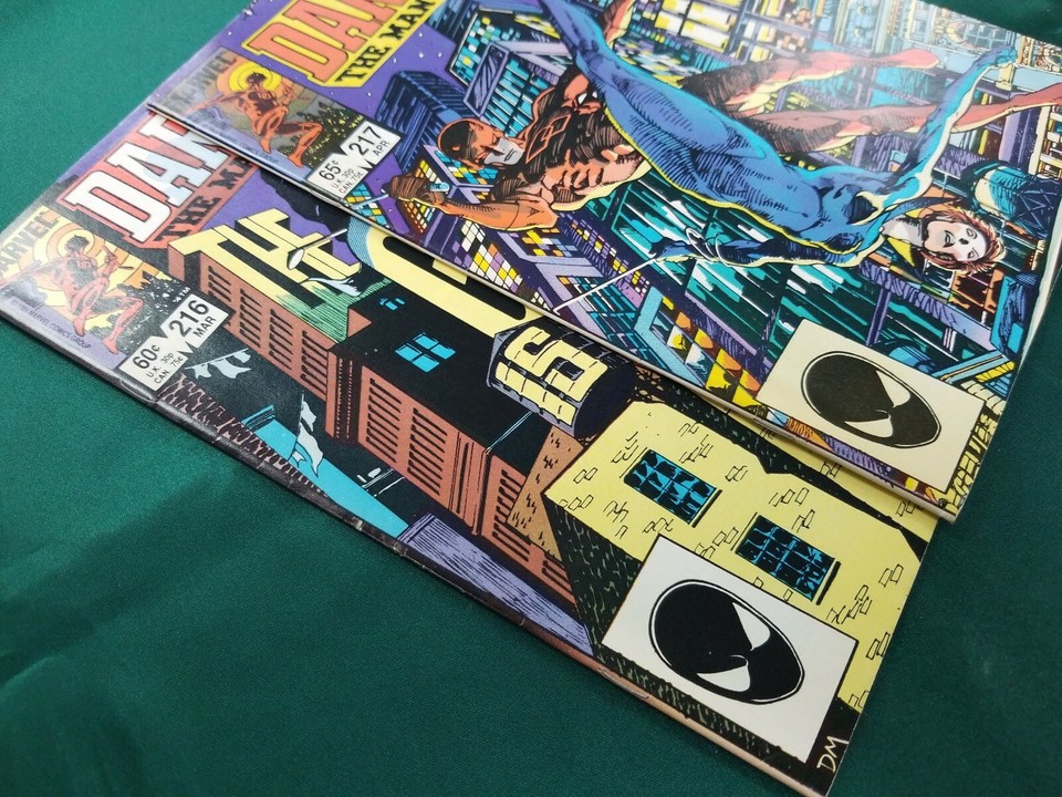 Daredevil (1964 series) #216 and #217 in VF+ Marvel comics Black Widow ...