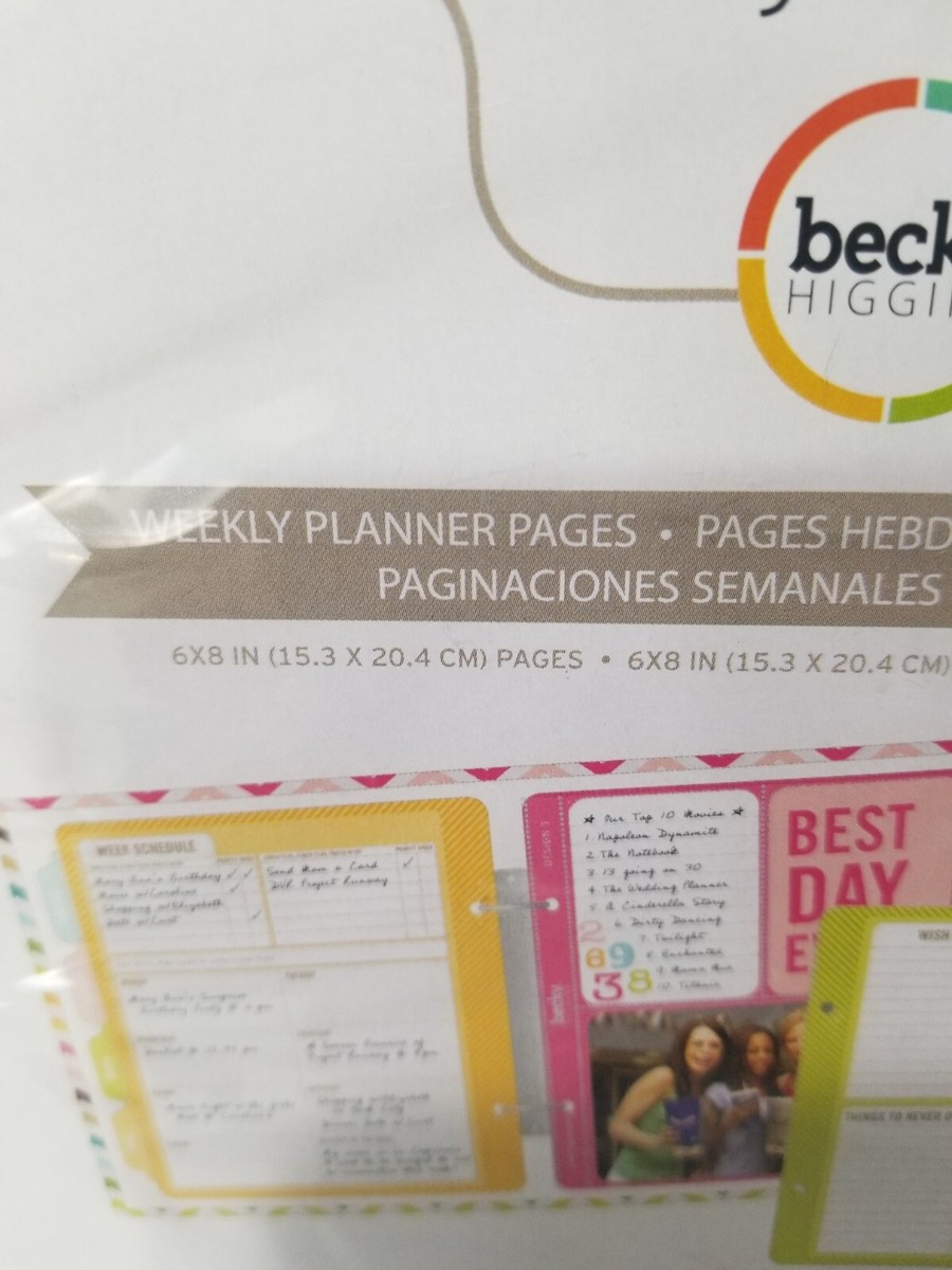 Becky Higgins Project Life Planner Pages New Becky Higgins Project