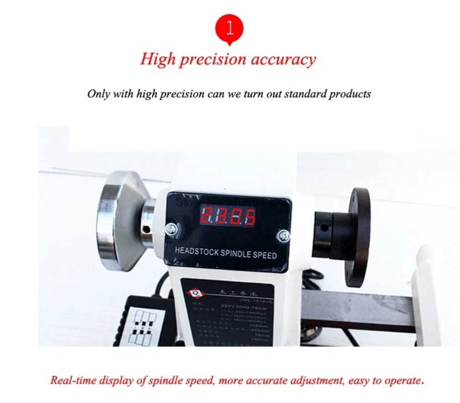 Woodworking Lathe Digital Lathe Household Multifunction Buddha Bead ...