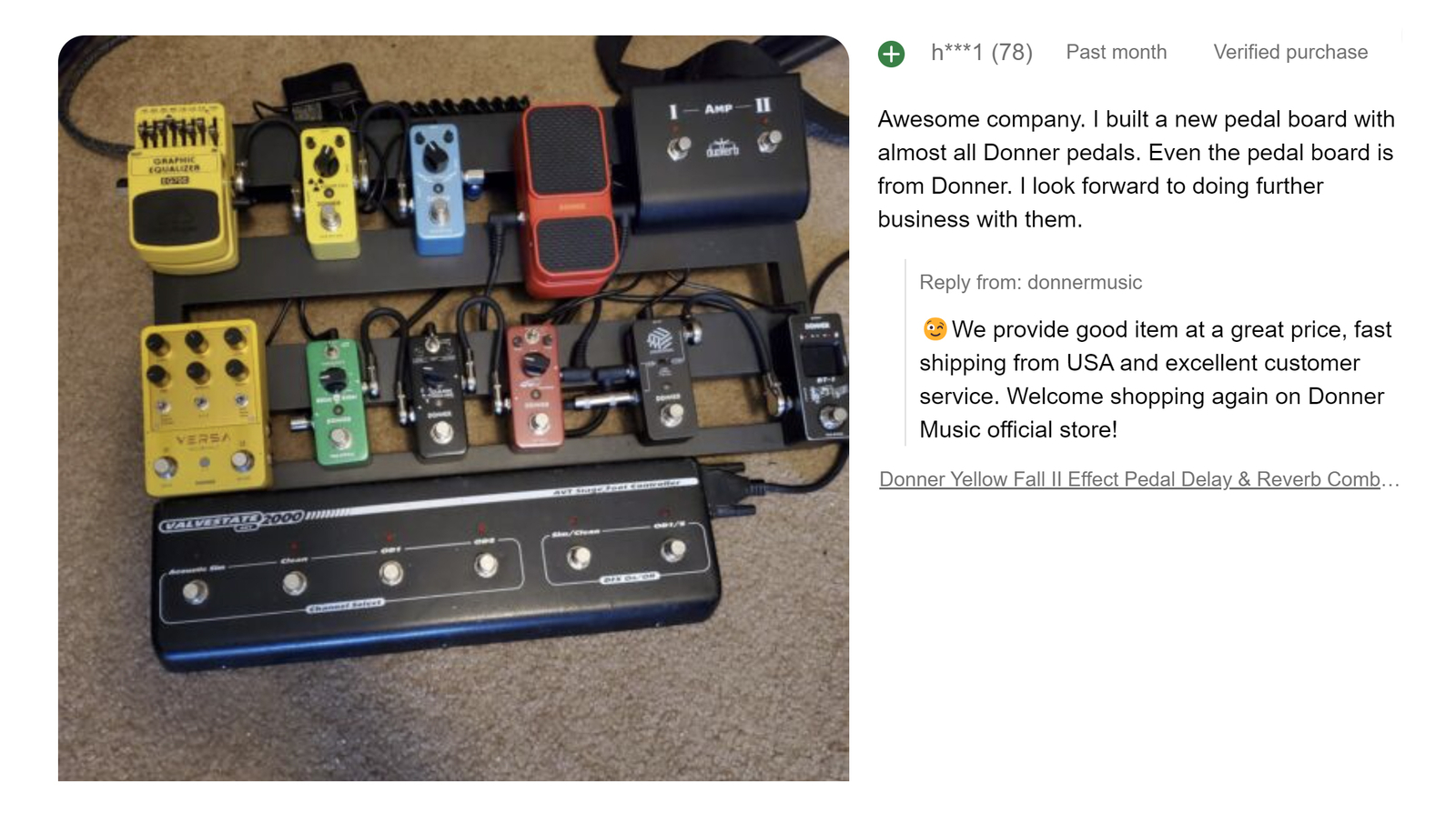 Donner Vowel 2 in 1 Wah & Volume Effects Pedal Wah Wah Active Volume ...