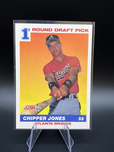 1991 Score Chipper Jones #671 Atlanta Braves Baseball HOF Rookie Card ...