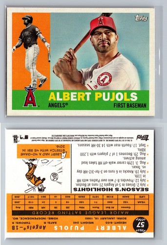 2017 Topps Archives - 1960 Albert Pujols #57 for sale online | eBay