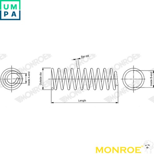 COIL SPRING SP4719 FOR RENAULT KANGOO/GRAND/II/Express K9K872/648/636 ...