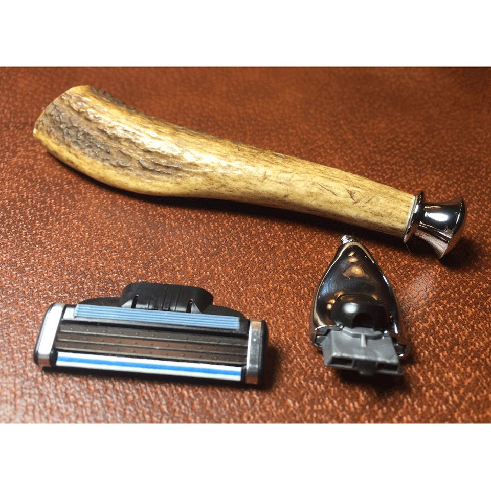 Custom Antler/Stag Handle Mach 3 Shaving Razor (Handcrafted in USA) | eBay