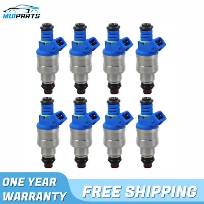 Kit(8) 24lb/hr EV1 Fuel Injectors For Dodge Chevy Ford Pontiac 4 holes ...