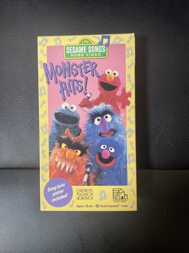 Monster Hits! Sesame Street Songs Home Video VHS Tape 1990 RARE Kids ...