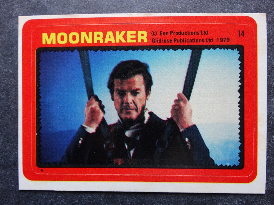 1979 Topps James Bond Moonraker Movie Sticker Card Complete Your Set U ...