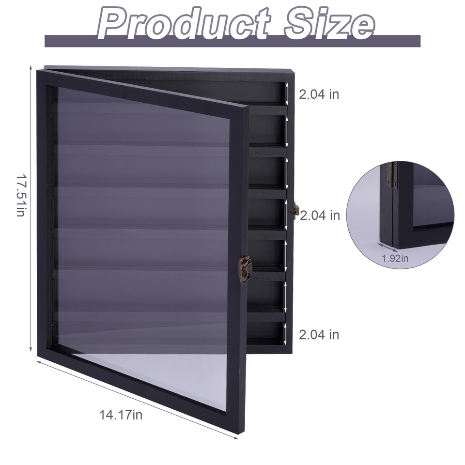 Lockable Knife Display Cabinet Pocket Knife Case Shadow Box with ...