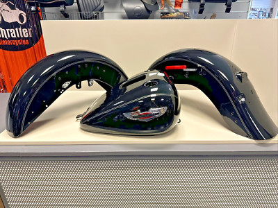 Harley Davidson Softail Deluxe FLSTN Paint Set Vivid Black | eBay