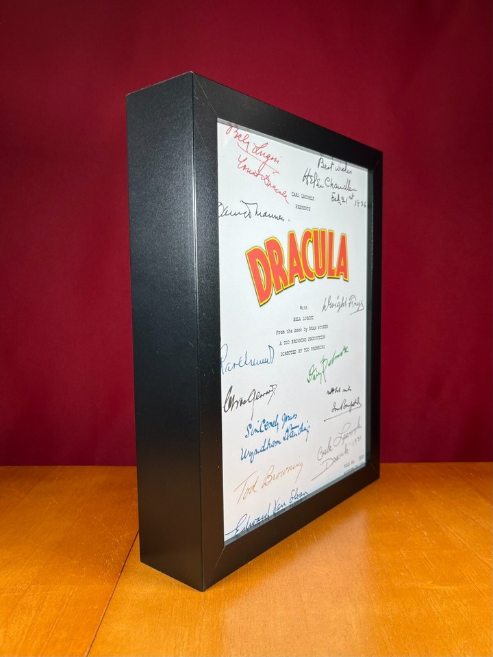 Dracula Script Signed- Autograph Reprints- Bela Lugosi- Dracula 1931 | eBay