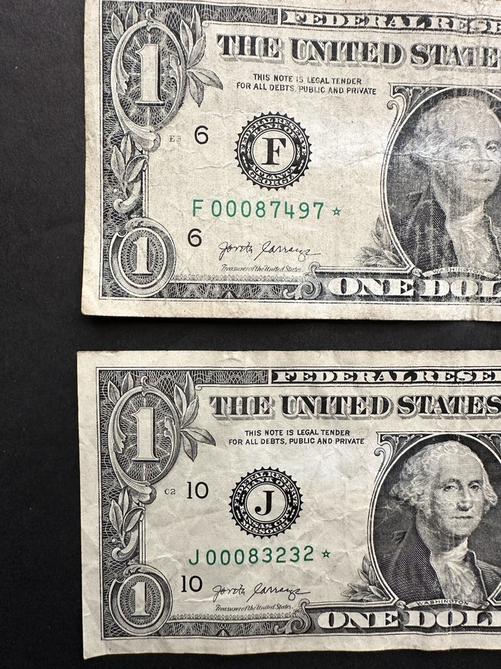 fancy serial number star note leading zeros three of a kind lot pair | eBay