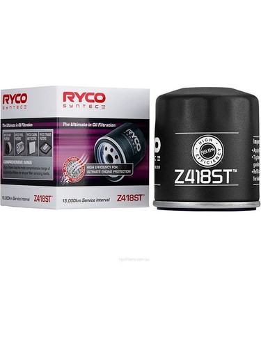 Ryco Syntec Oil Filter fits Nissan 300ZX 3.0 Z32 Twin Turbo (Z418ST ...