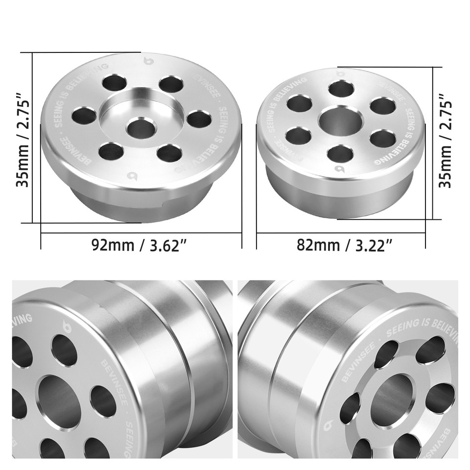Set of 4 Aluminum Rear Subframe Bushing Kit For BMW E46 320i 323i 325i ...