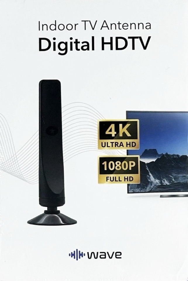 WAVE - Indoor TV Antenna Digital HDTV - 4K ULTRA HD 1080P FULL HD | eBay UK
