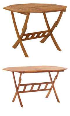 Folding Garden Table Wooden Outdoor Foldable Tables Garden Patio Dining ...
