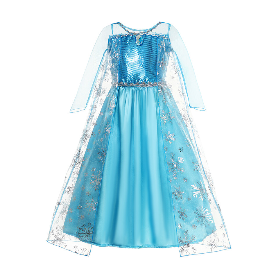 Elsa Costume, Party Dress Up, Kids Birthday Clothing, Elsa Princess ...