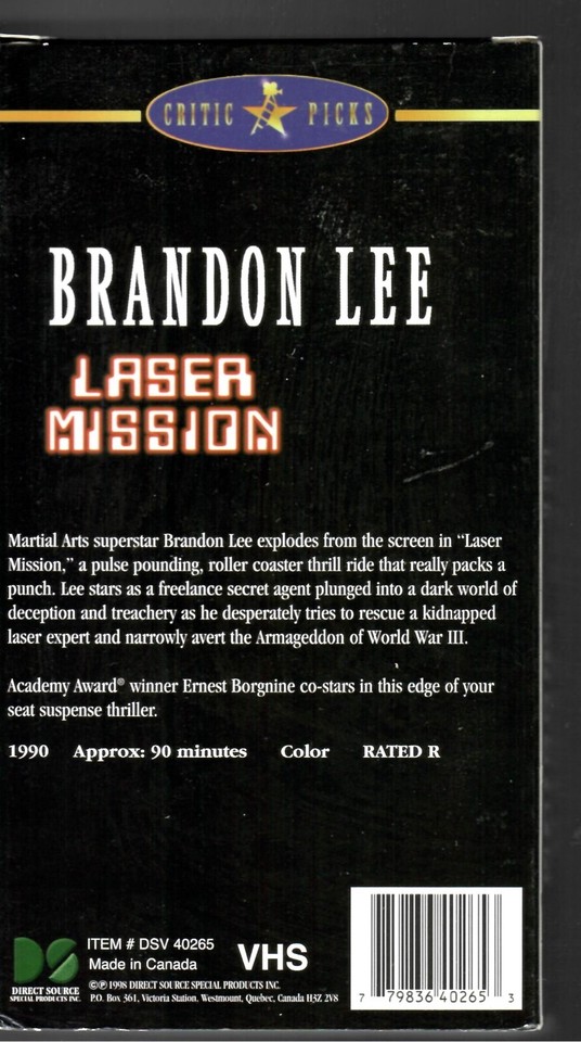 Laser Mission (VHS) SP Mode Release! | eBay