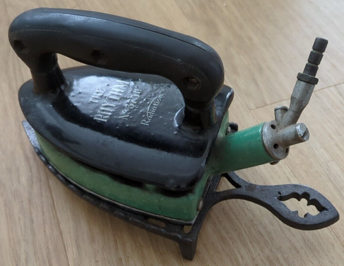 Vintage Gas Iron The Rhythm No. 375U Radiation 1930s with Trivet Stand ...