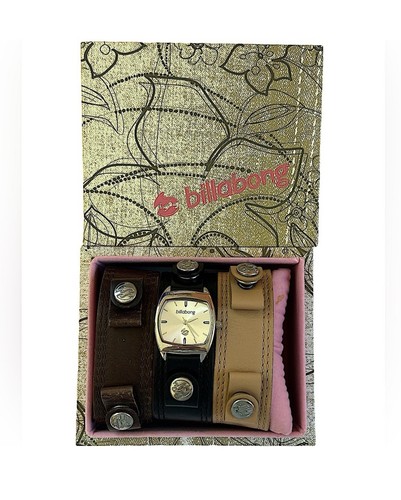 Vintage 2004 billabong changeable band watch. Y2K, with box, receipt ...