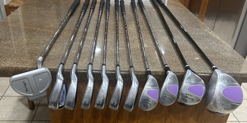 Tour Logic SX7 Ladies / Womens RH Purple Golf Club Set & Putter - 11 ...