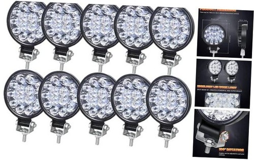 10 Pieces 4 inch 10cm 42W Mini Thin LED Work Light 10 Pcs 4 inch 42 10 ...