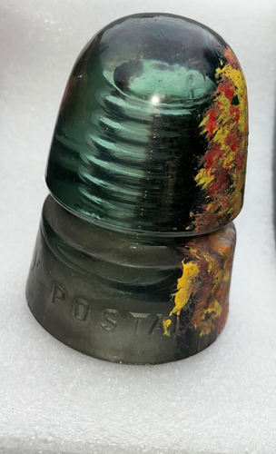 NICE SAGE-GREEN CD 145 POSTAL Glass Insulator VNM condition, Half ...