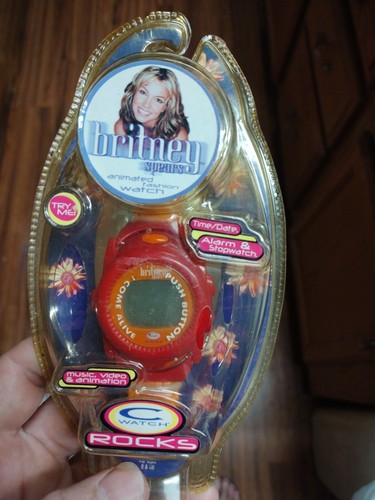 RARE Vintage Britney Spears C Watch Rocks Animated Fashion Watch NIB ...