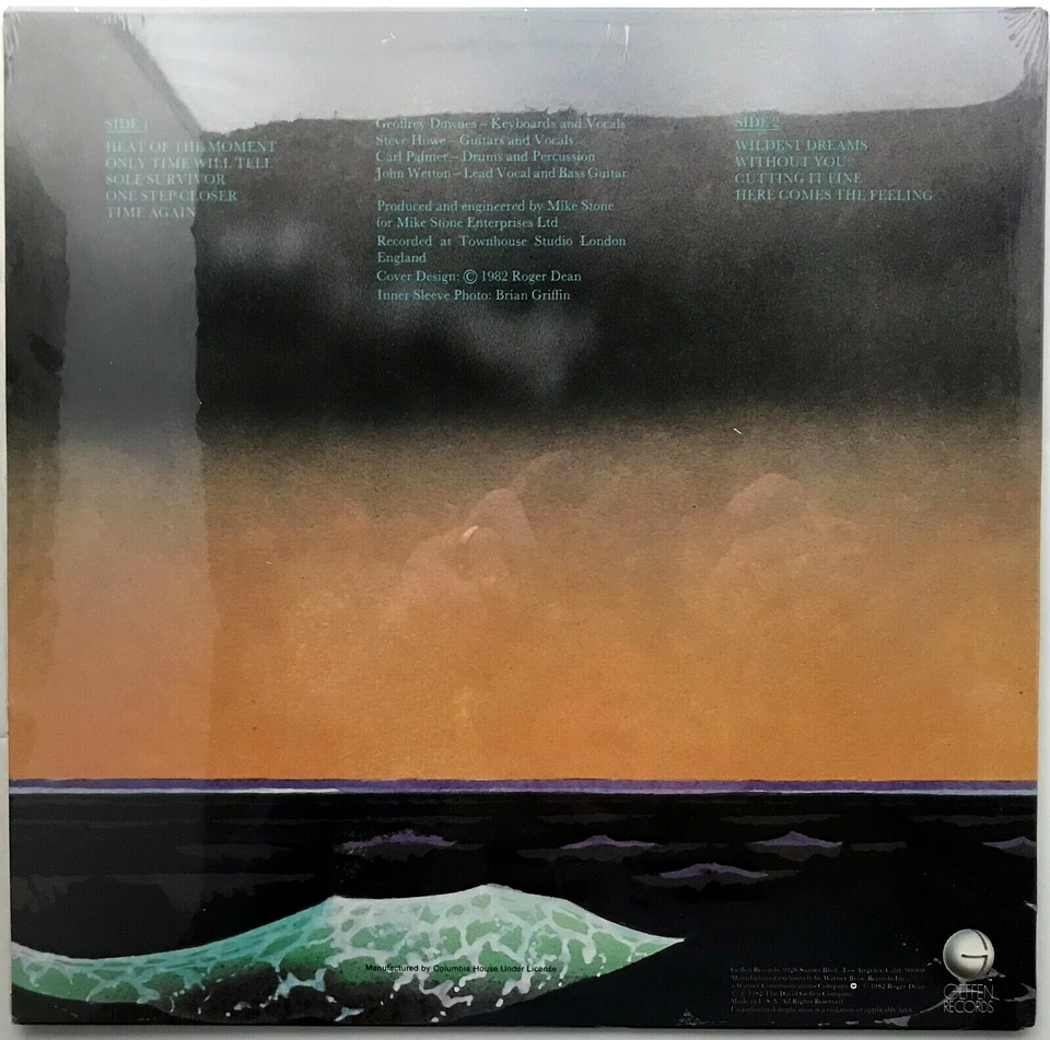 ASIA "Asia" LP [New Sealed] 1982 Geffen GHS-2008 [Columbia Club Edition ...