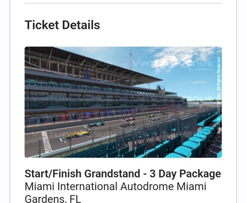 2023 Formula 1 F1 Miami Grand Prix - 3-Day Pass Ticket Start/Finish ...