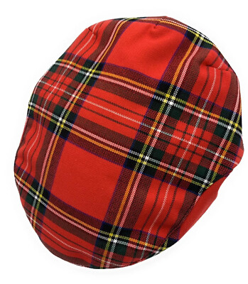 Men's Royal Stewart Tartan Flat Cap Made in Scotland S-XXL | eBay